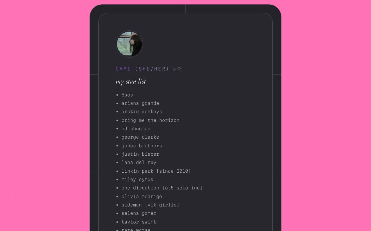 cami's carrd (she/her)